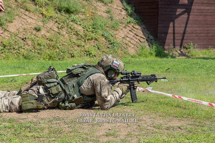 Russian SSO at a tournament using AR's at the firing range [1280x852 ...